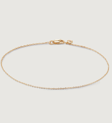 Shimmer Chain Bracelet in 14k Solid Gold | Jewellery by Monica Vinader