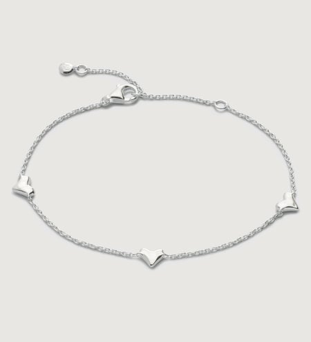 Heart Chain Necklace in Sterling Silver | Jewellery by Monica Vinader