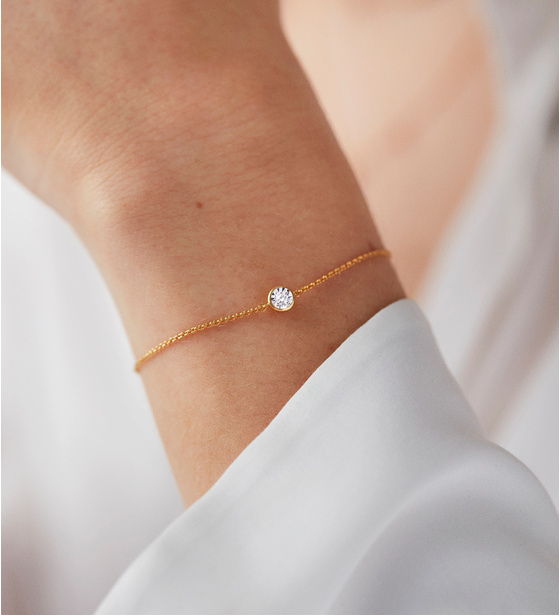 Lab Grown Diamond Essentials Necklace Adjustable 41-46cm/16-18' in 18k ...