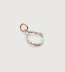 Siren Mini Bezel and Riva Diamond Pendant Charm Necklace Set - Kyanite ...