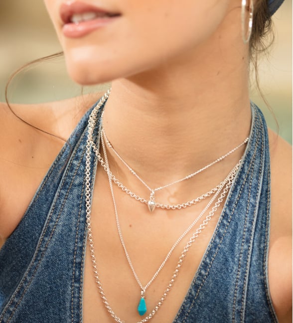 Monica vinader necklace silver store