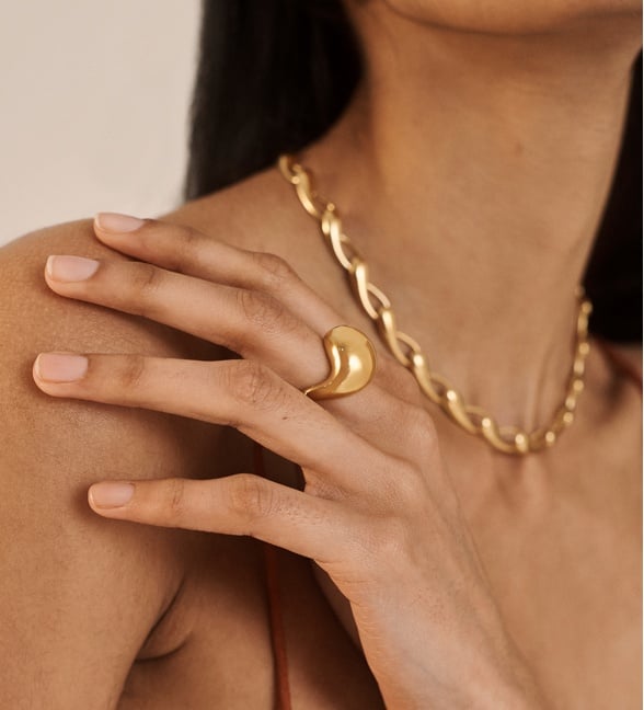 18ct Gold Vermeil Rings | Monica Vinader