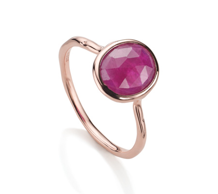 Riva Stacking Ring in 18ct Rose Gold Vermeil On Sterling Silver and ...