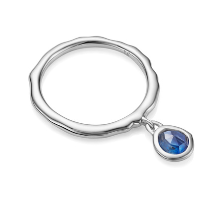 Siren Charm Ring in Sterling Silver and Kyanite | Jewellery by Monica ...