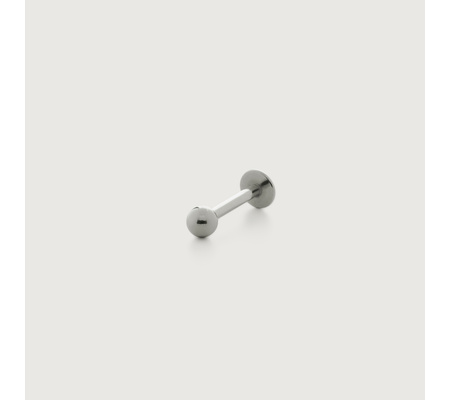 Ball Single Labret Earring in Surgical Steel | Jewellery by Monica Vinader