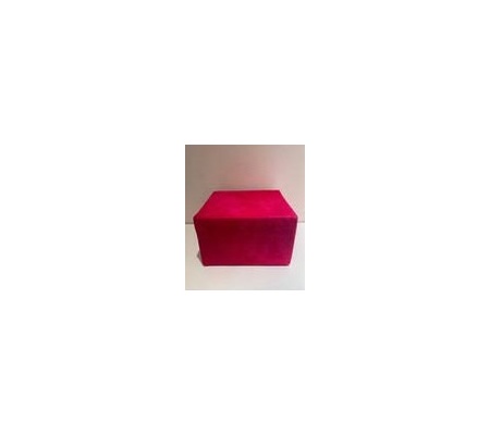 Cuff - Cuff Block 60mm in Leather - Pink | Jewellery by Monica Vinader