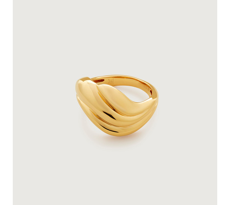 Swirl Ring in 18k Gold Vermeil on Sterling Silver | Jewellery by Monica ...
