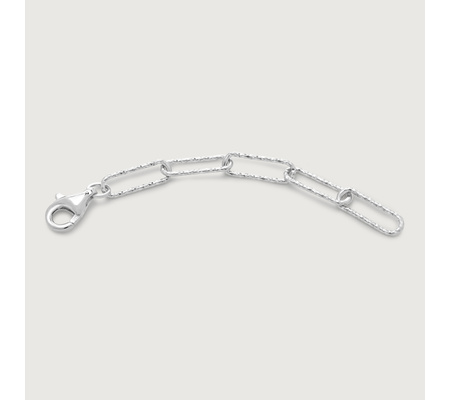 Textured Link Chain Extender 2' in Sterling Silver | Jewellery by ...
