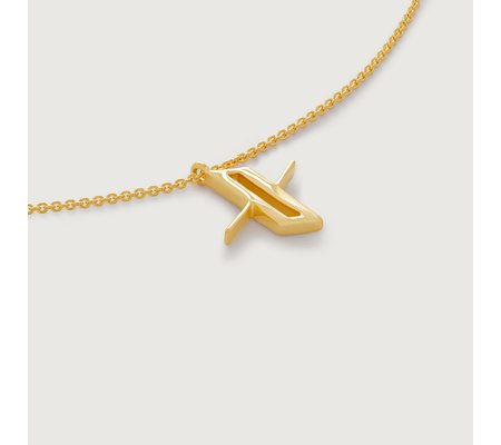 Initial X Chain Necklace in 18k Gold Vermeil on Sterling Silver ...