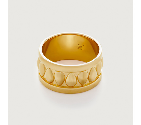 Juno Band Ring in 18k Gold Vermeil on Sterling Silver | Jewellery by ...