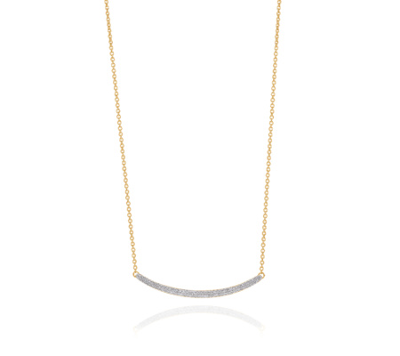 Skinny Curve Necklace in 18k Gold Vermeil on Sterling Silver and ...