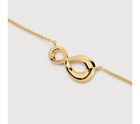 Infinity Chain Necklace in 18k Gold Vermeil on Sterling Silver ...