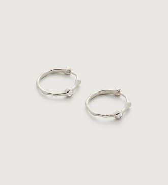 Siren Mini Diamond Stacking Ring in Sterling Silver | Jewellery by ...