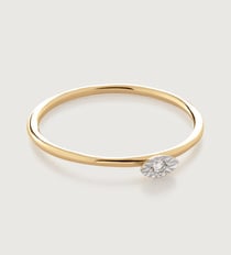 Solid Gold Diamond Marquis Stacking Ring in 14ct Solid Gold and Diamond ...
