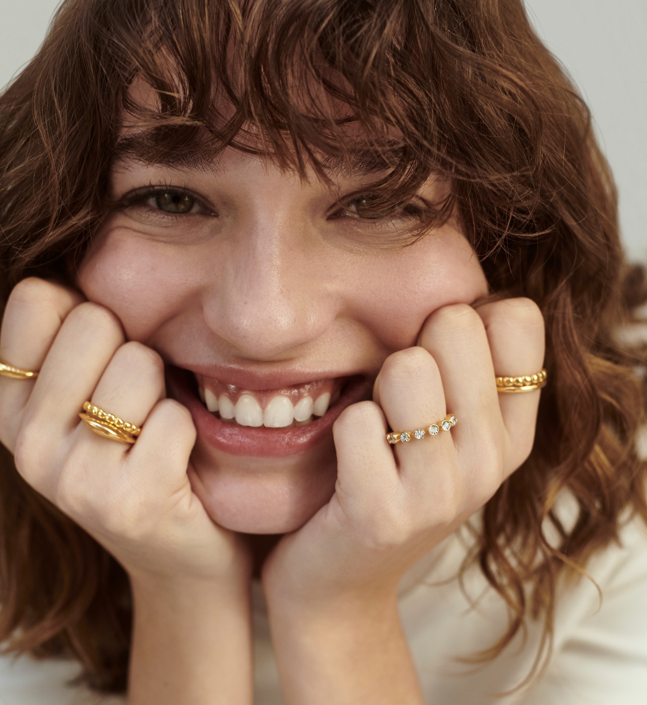 Diamond Essential Tennis Ring in 18k Gold Vermeil on Sterling Silver and Diamond | Jewellery by ...