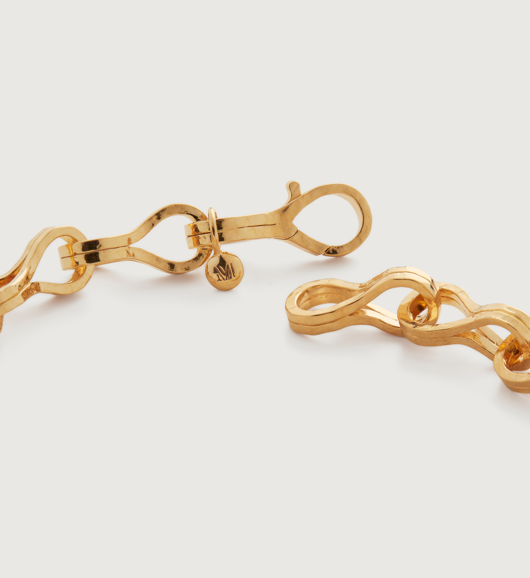 Infinity Link Necklace Adjustable 50cm/20” in 18ct Gold Vermeil on ...