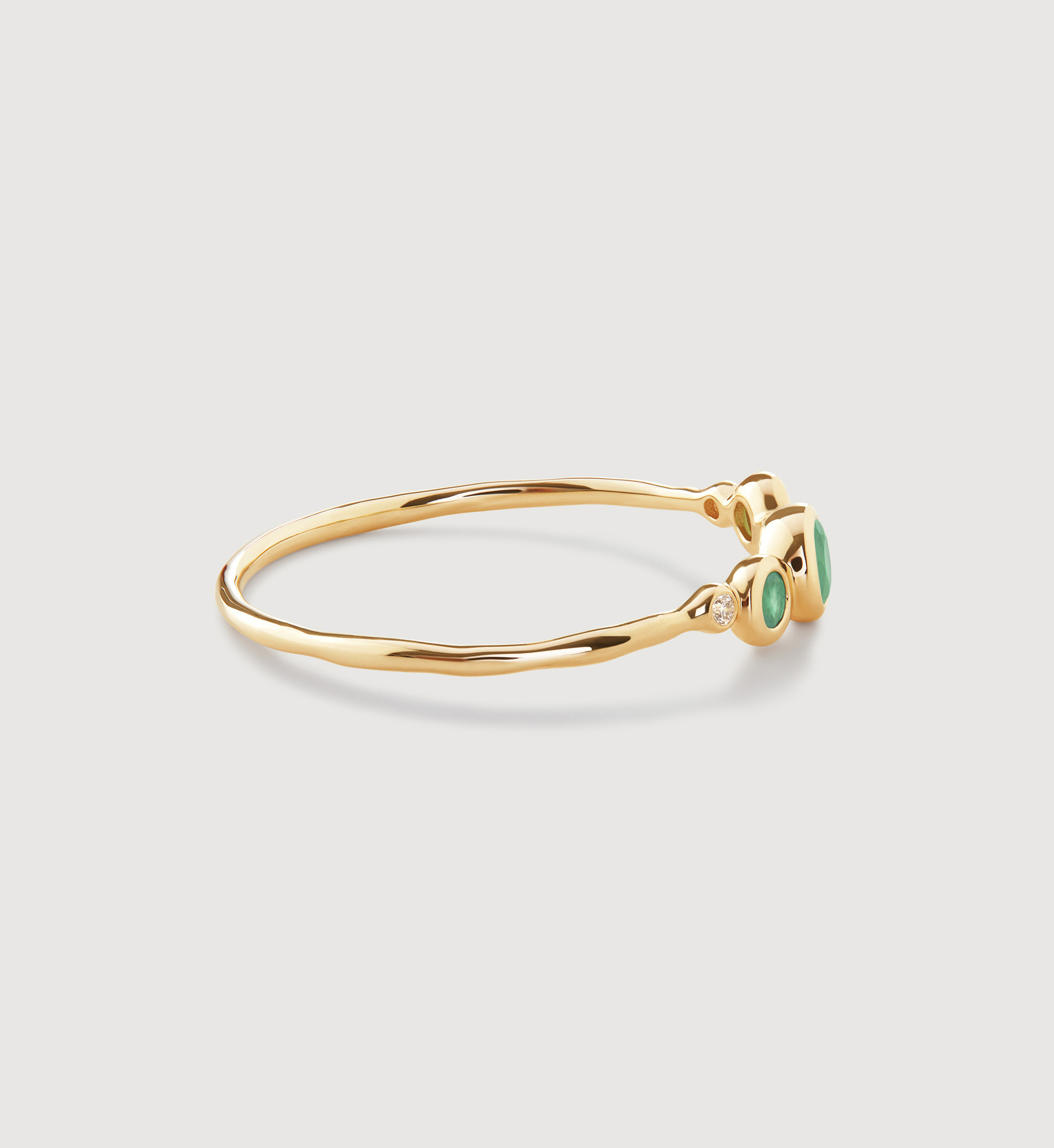 Lab Grown Diamond Siren Gemstone Cluster Ring in 14k Solid Gold and ...