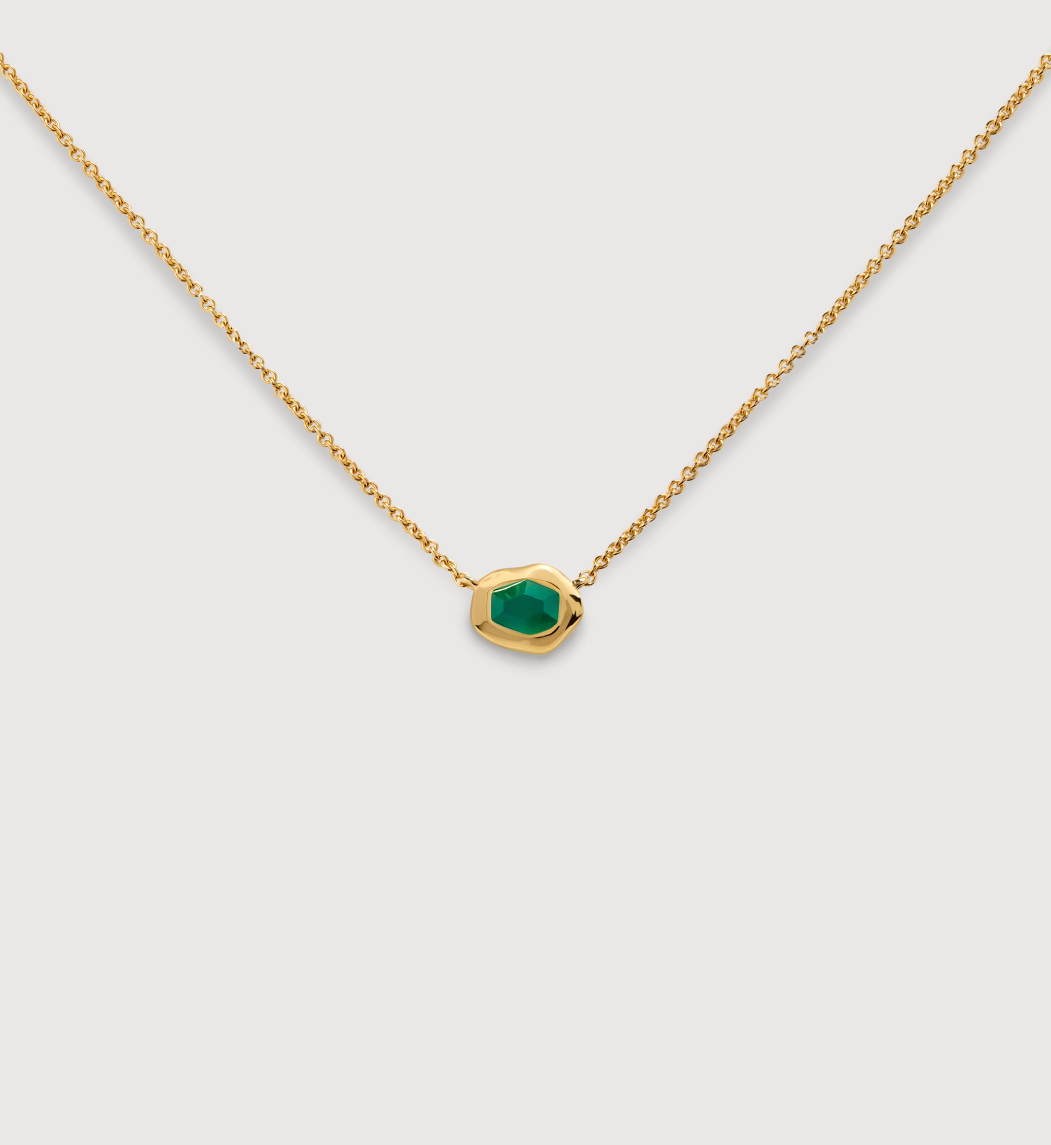 Odyssey Gemstone Small Chain Necklace in 18k Gold Vermeil on Sterling ...