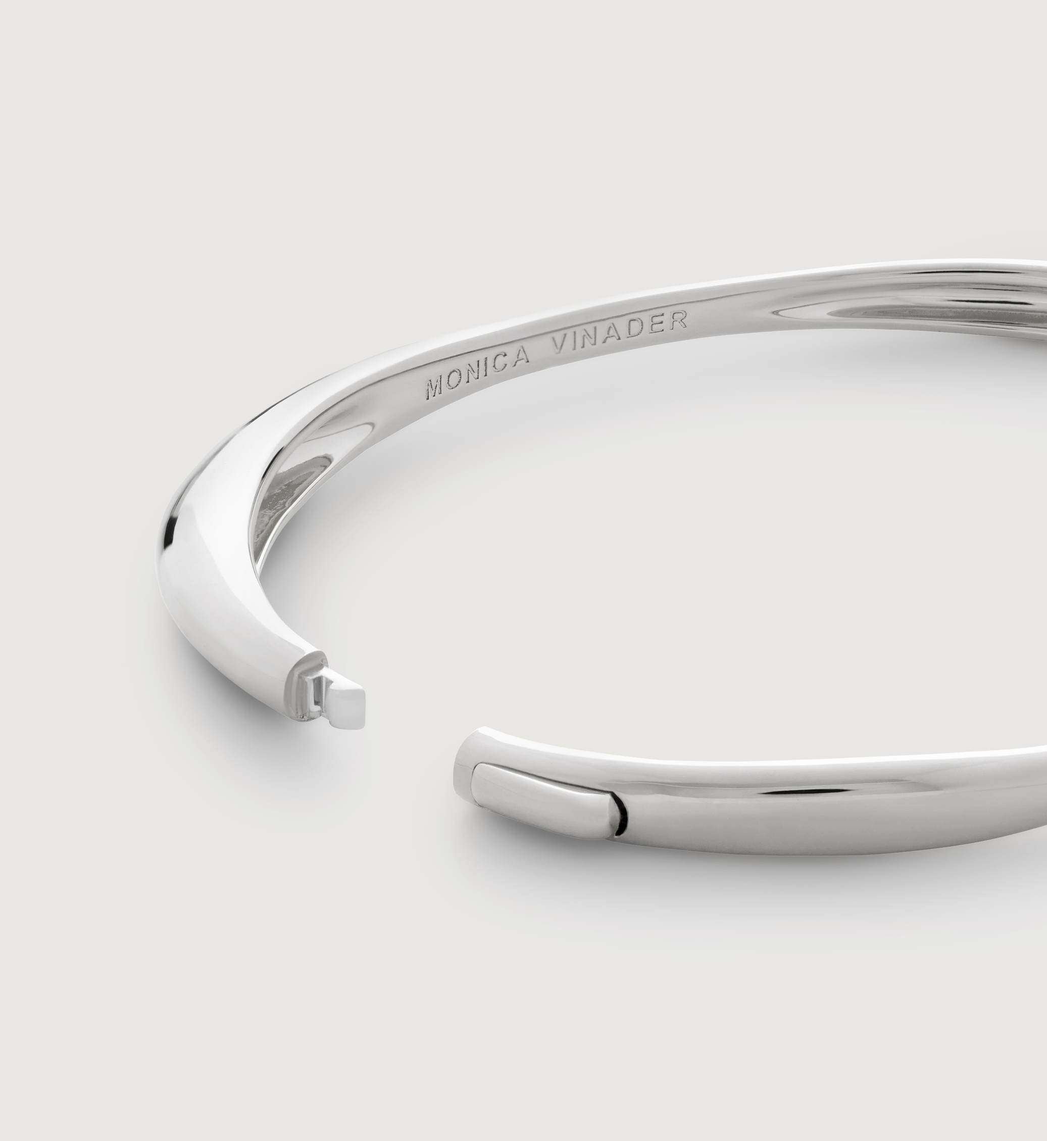 Nura Reef Bangle in Sterling Silver | Jewellery by Monica Vinader