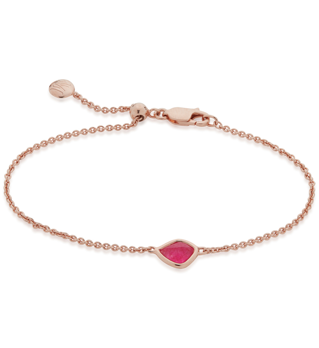 Siren Mini Nugget Bracelet in 18ct Rose Gold Vermeil on Sterling Silver ...