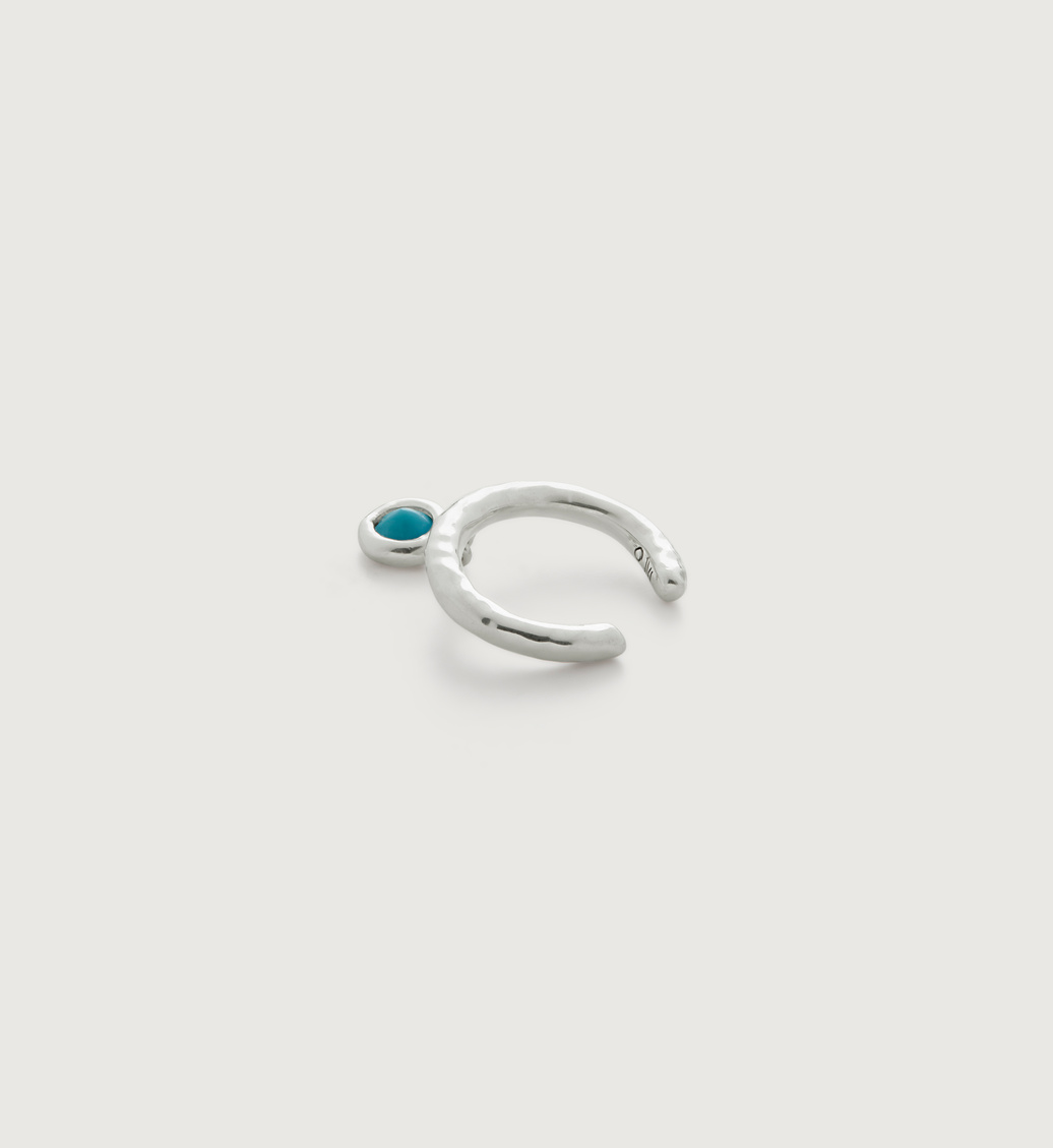 Mini Gem Ear Cuff in Sterling Silver and Turquoise | Jewellery by ...
