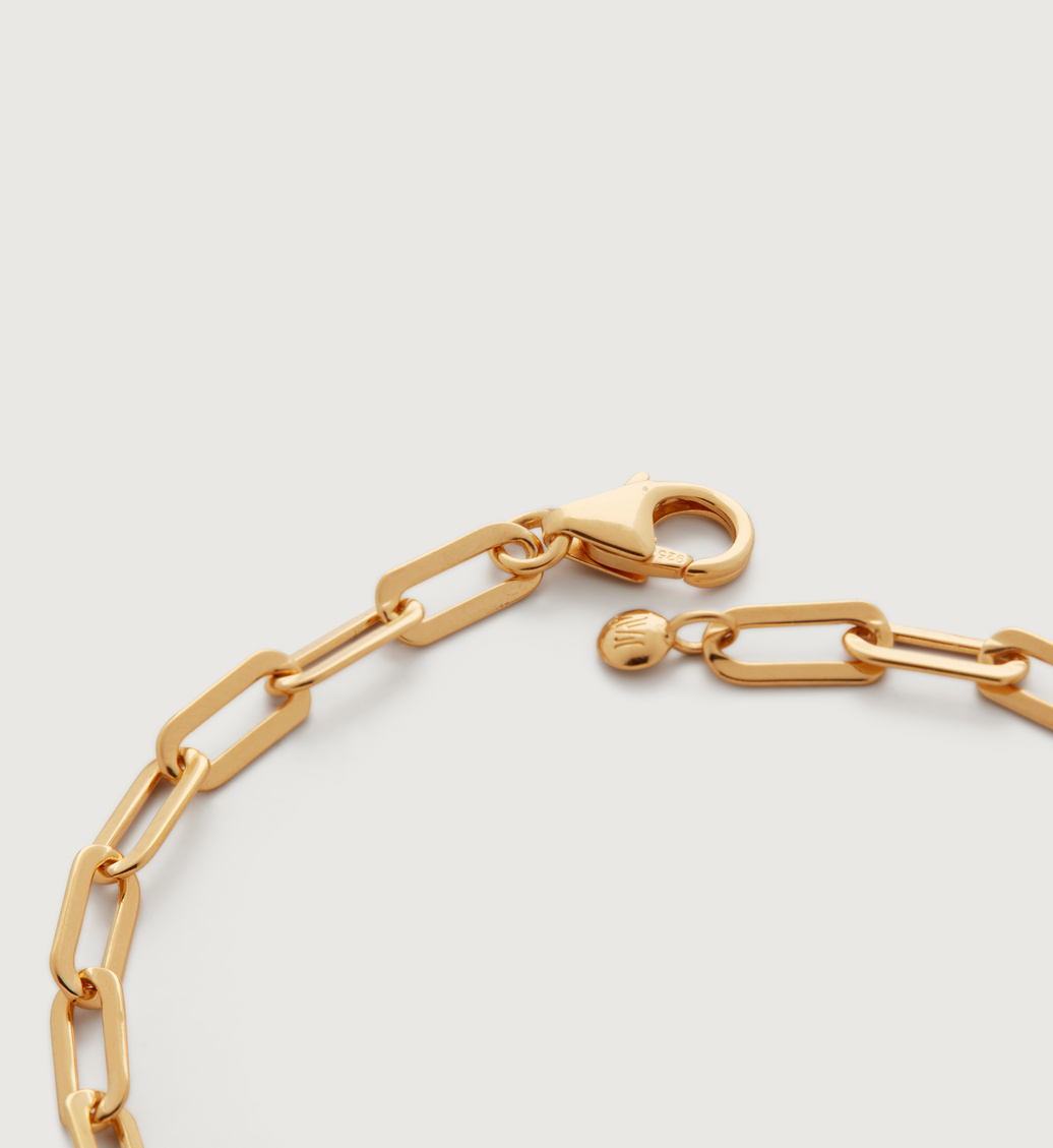 Deco Link Chain Bracelet in 18k Gold Vermeil on Sterling Silver Jewellery by Monica Vinader