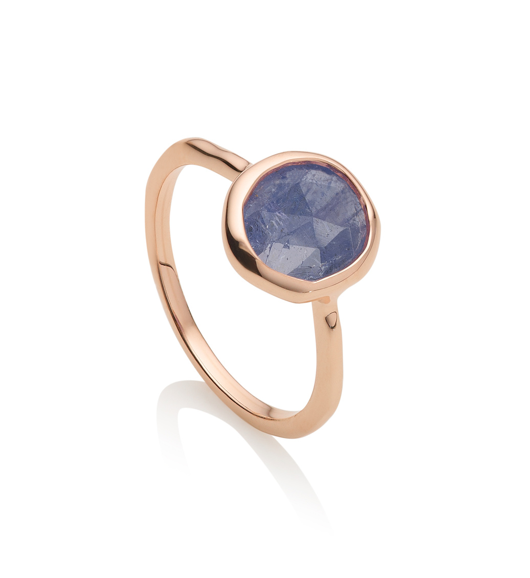 Riva Stacking Ring in 18ct Rose Gold Vermeil On Sterling Silver and ...