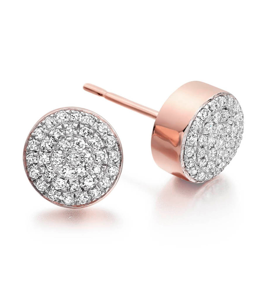 Fiji Button Earring and Necklace Diamond Set | Jewellery Sets | Monica ...