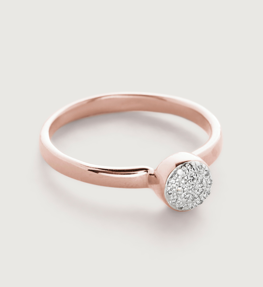 Riva and Fiji Mini Button Diamond Ring Set | Jewellery Sets | Monica ...