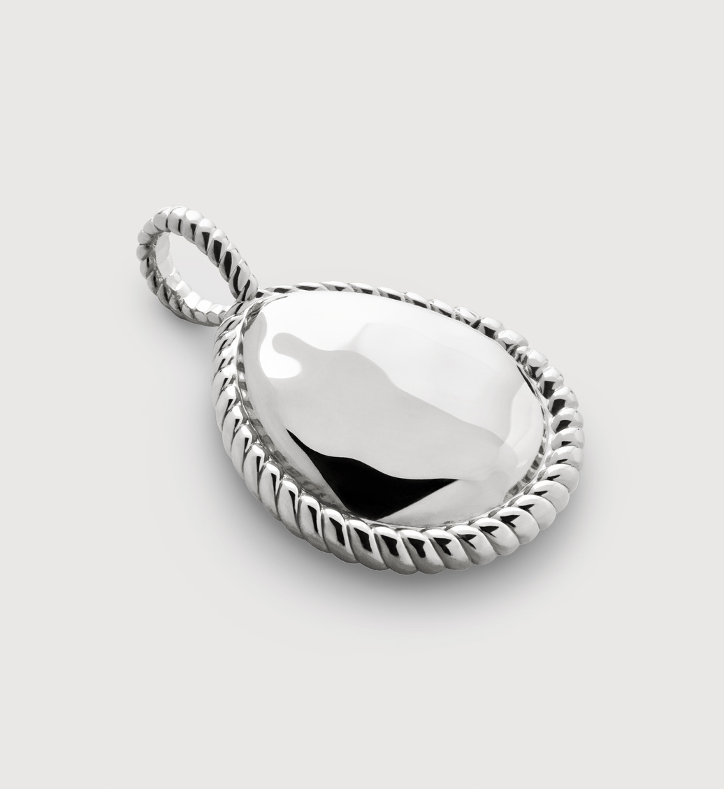 Deia Mini Teardrop Locket Pendant Charm in Sterling Silver | Jewellery ...