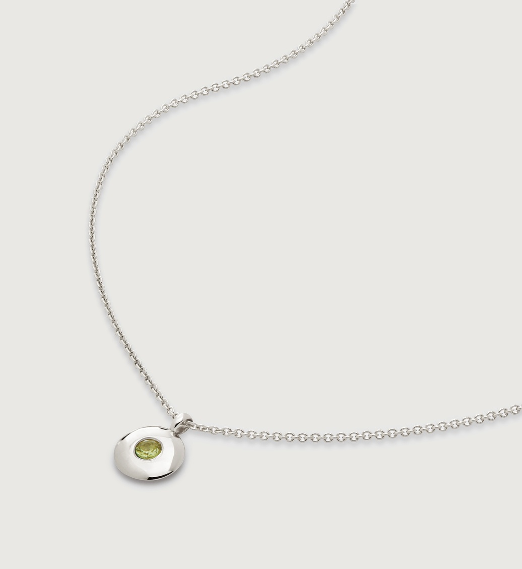 Sterling Silver August Birthstone Chain Necklace & Bracelet Set ...