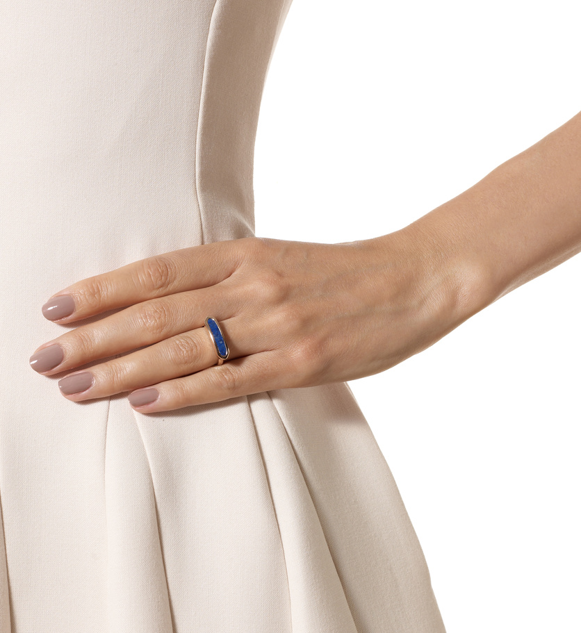 Baja Ring in 18k Rose Gold Vermeil On Sterling Silver and Lapis ...