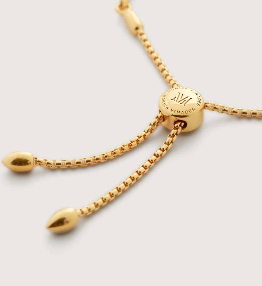 Fiji Gem Diamond Chain Bracelet in 18k Gold Vermeil on Sterling Silver ...