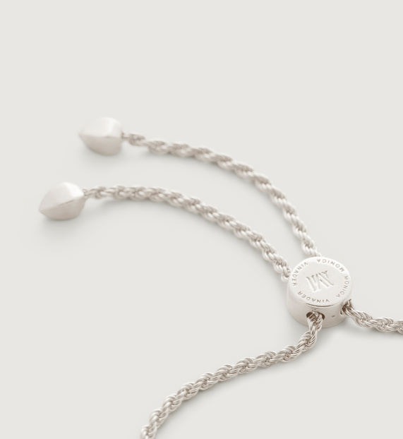 Linear Bead Friendship Chain Bracelet in Sterling Silver | Jewellery by ...