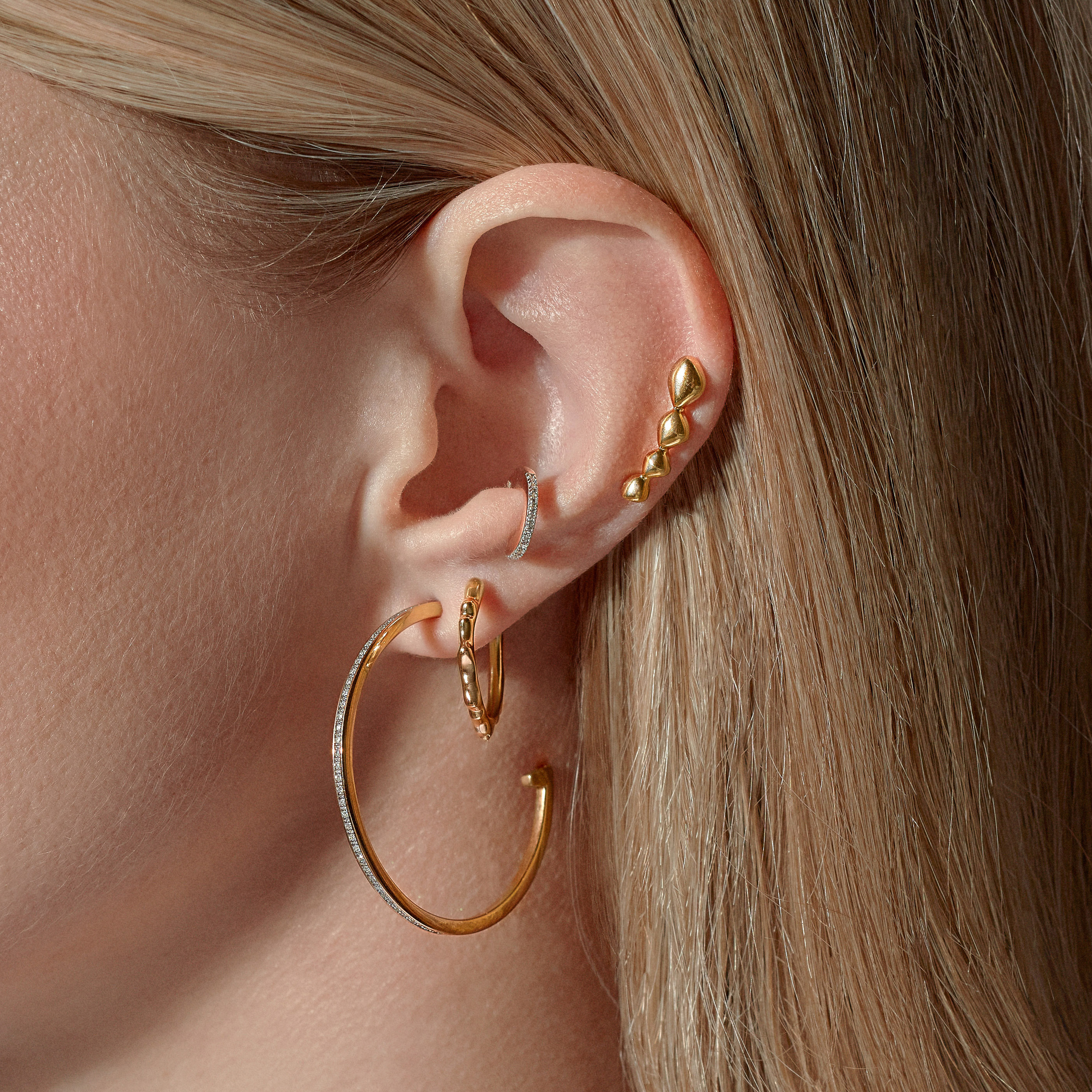 Siren Climber Earrings in Sterling