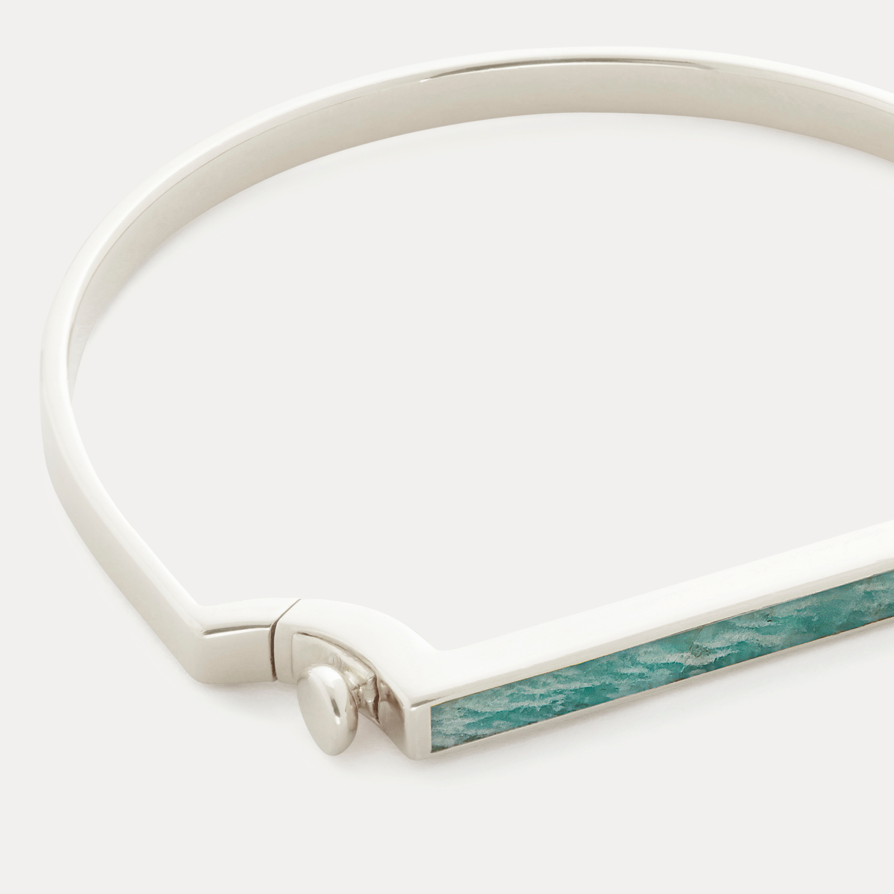 Monica Vinader Signature Thin Gemstone Bracelet - Amazonite and Rose ...