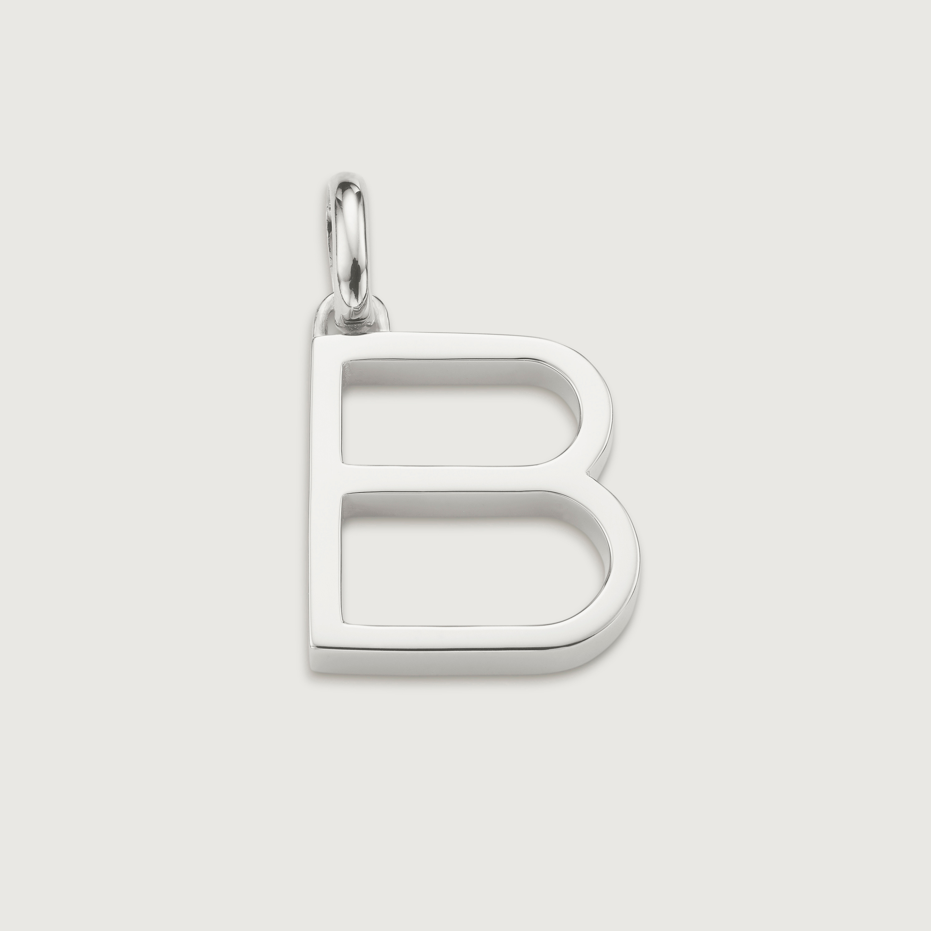 Letter B Silver