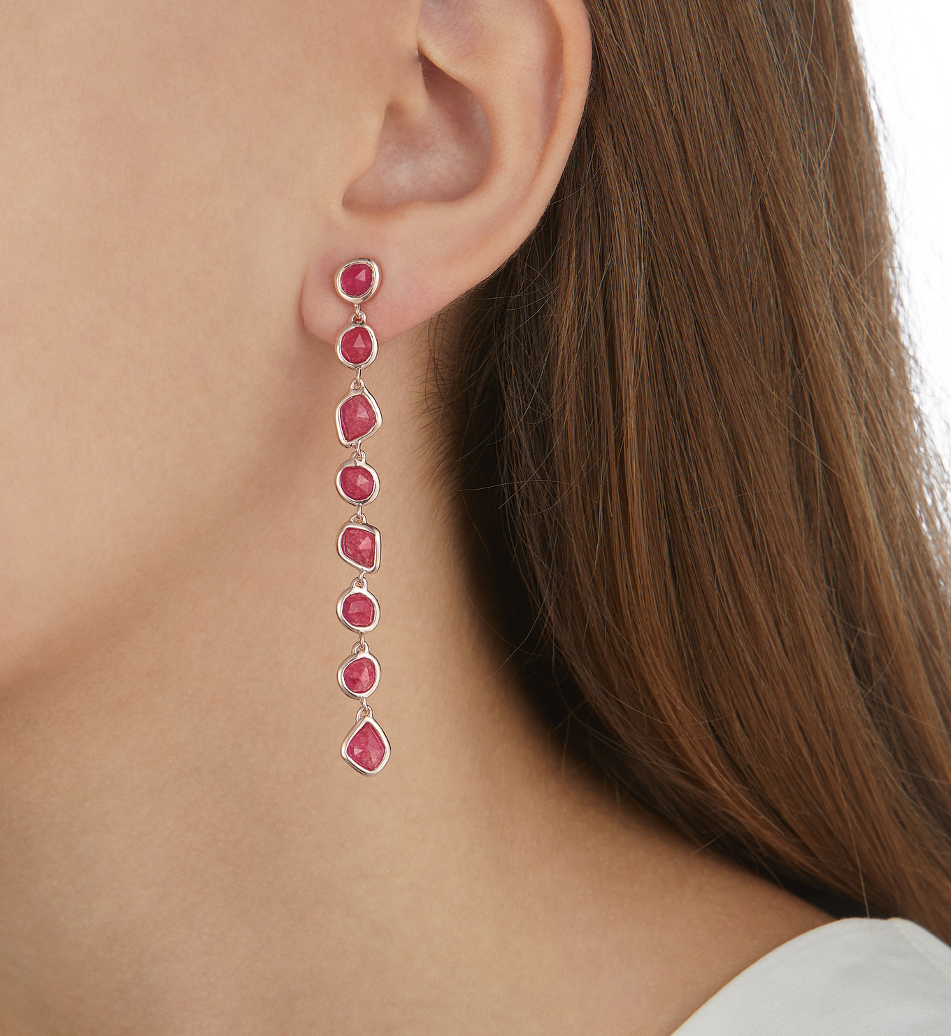 Siren Mini Nugget Cocktail Earrings in 18ct Rose Gold Vermeil On ...