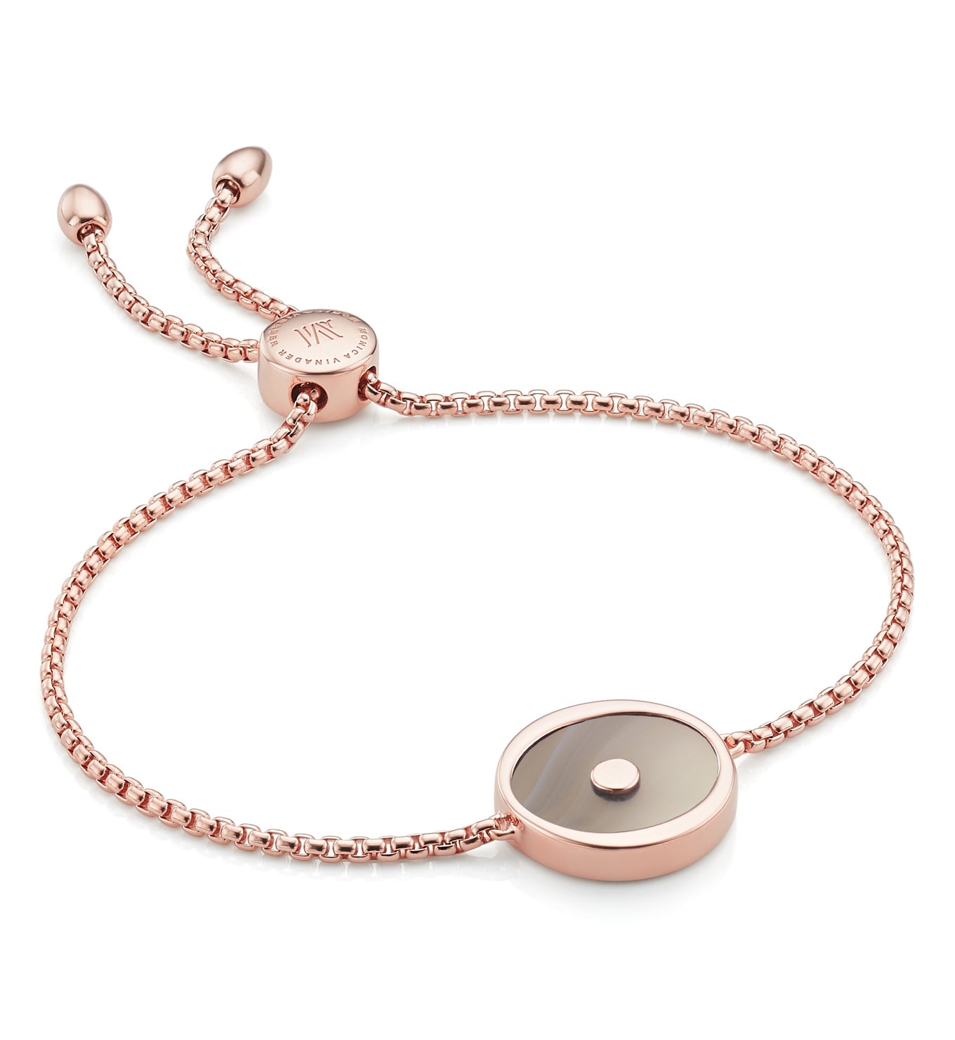 Atlantis Evil Eye Friendship Chain Bracelet in 18ct Rose Gold Vermeil ...