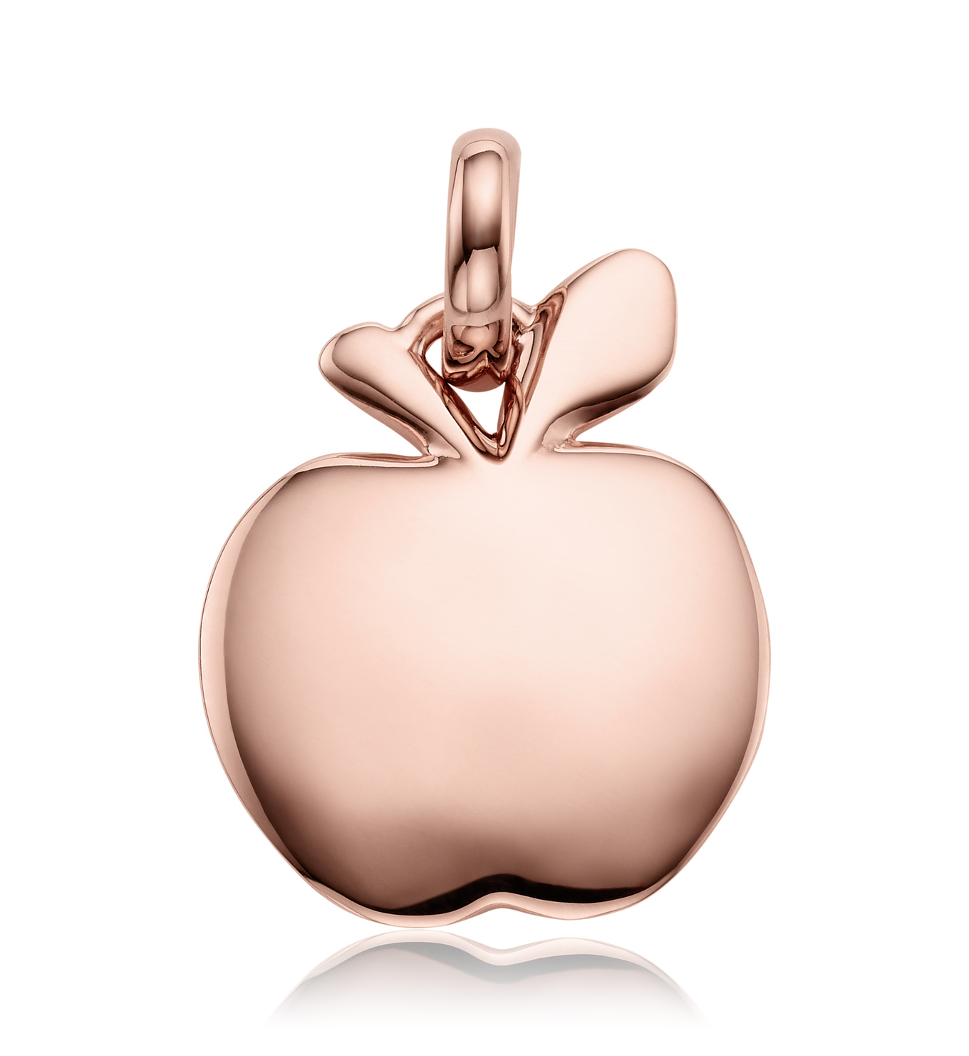 Apple Pendant Charm in 18ct Rose Gold Vermeil On Sterling Silver ...