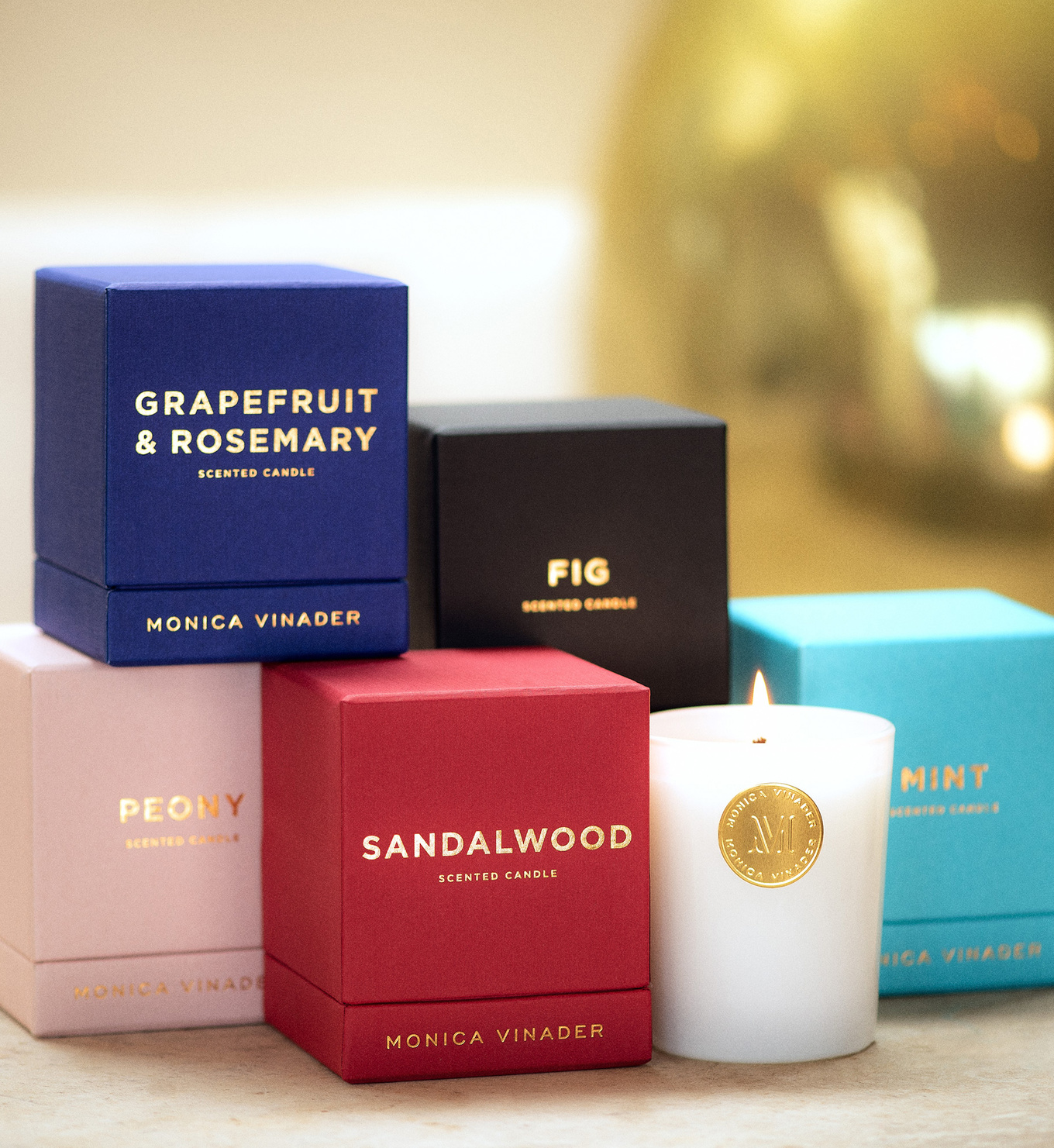 Monica Vinader Scented Candle in Wax - Fig Fragrance | Jewellery by ...