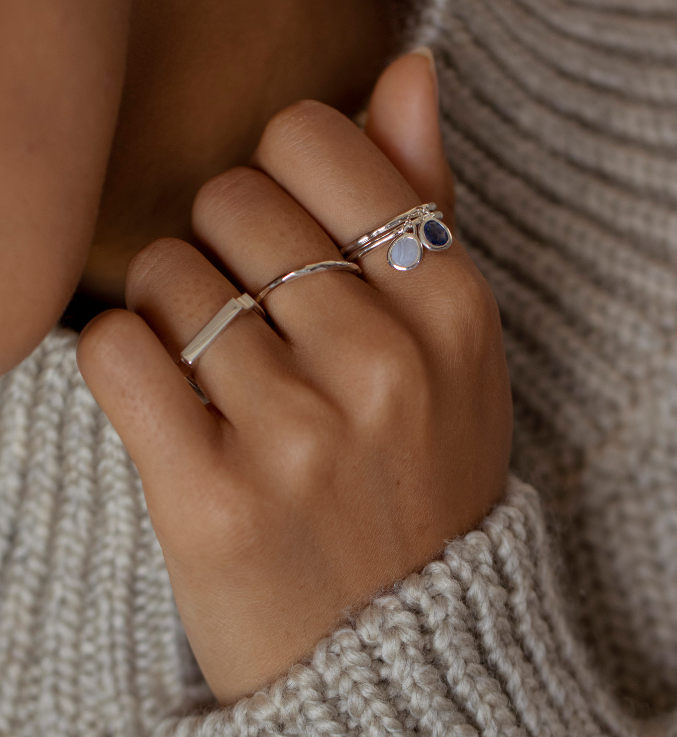 Signature Ring in Sterling Silver | Jewellery by Monica Vinader