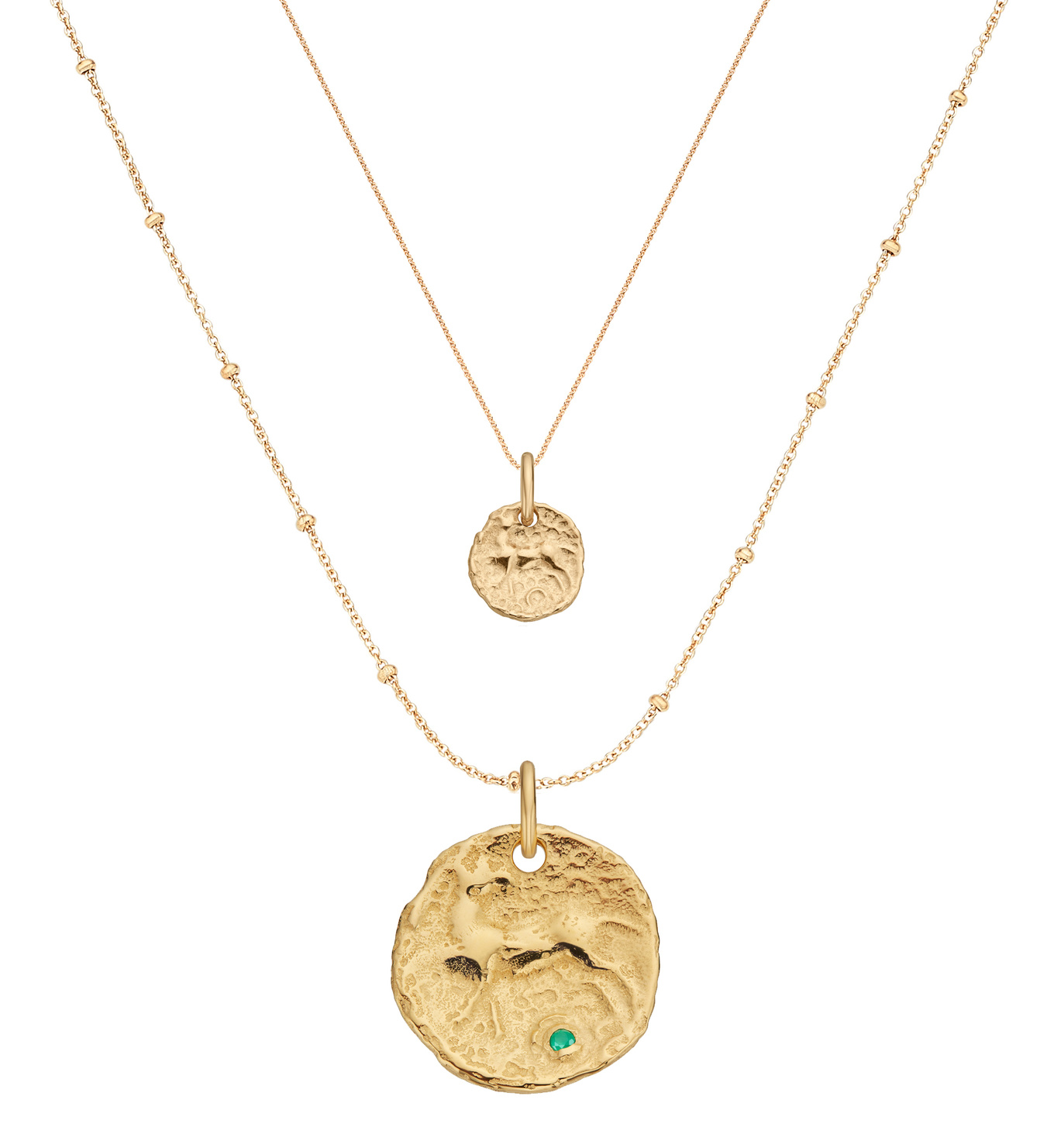 Siren Small and Large Coin Necklace Set | Jewellery Sets | Monica Vinader