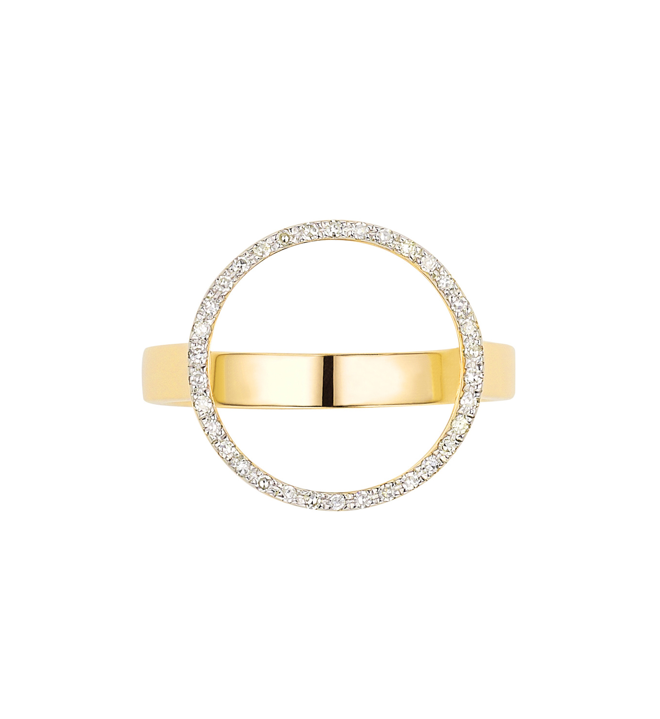 Naida Circle Open Ring in 18ct Gold Vermeil on Sterling Silver and ...