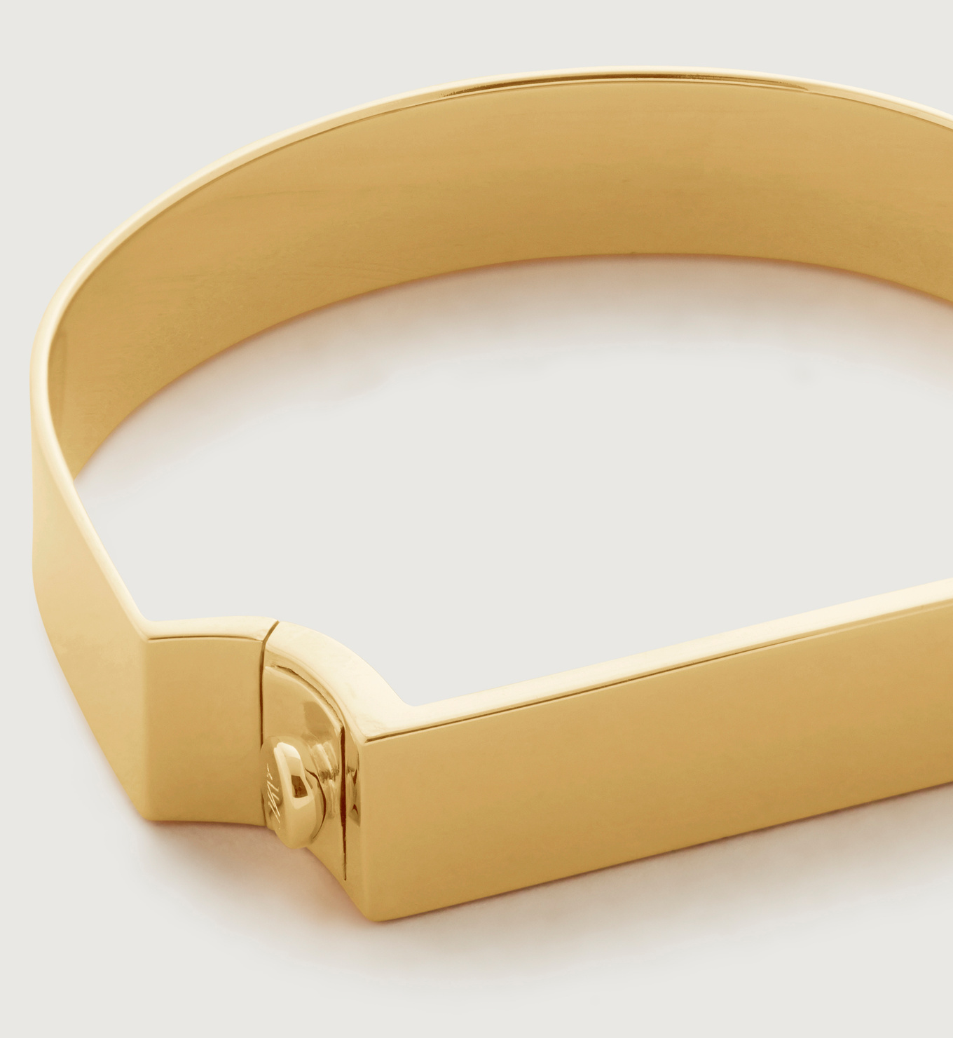 Signature Very Wide Bangle in 18k Gold Vermeil on Sterling Silver ...