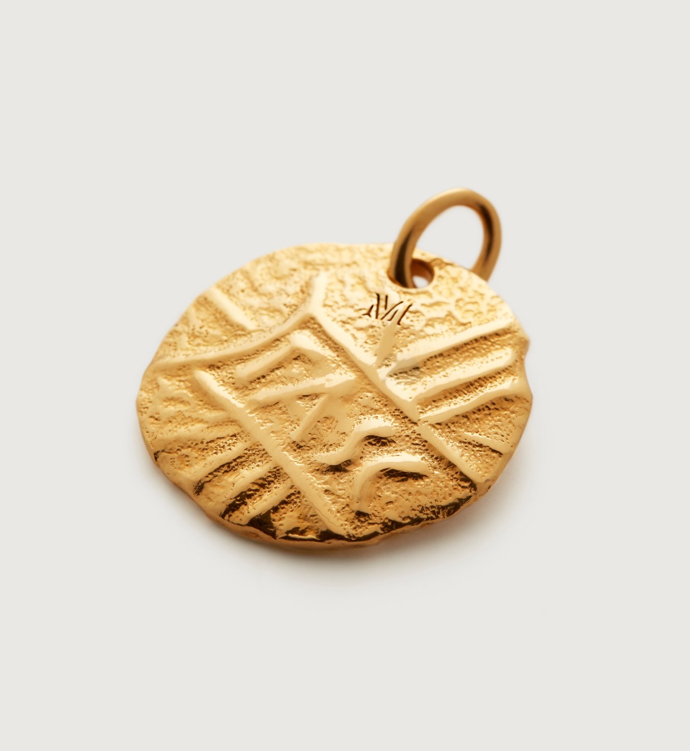 Siren Large Coin Gemstone Pendant Charm in 18ct Gold Vermeil On ...