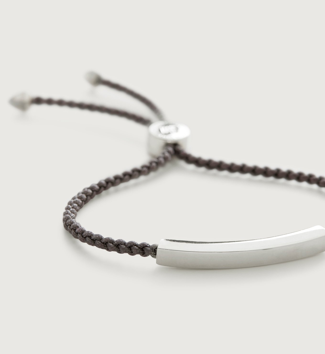 Linear Friendship Bracelet in Sterling Silver - Mink | Jewellery by ...