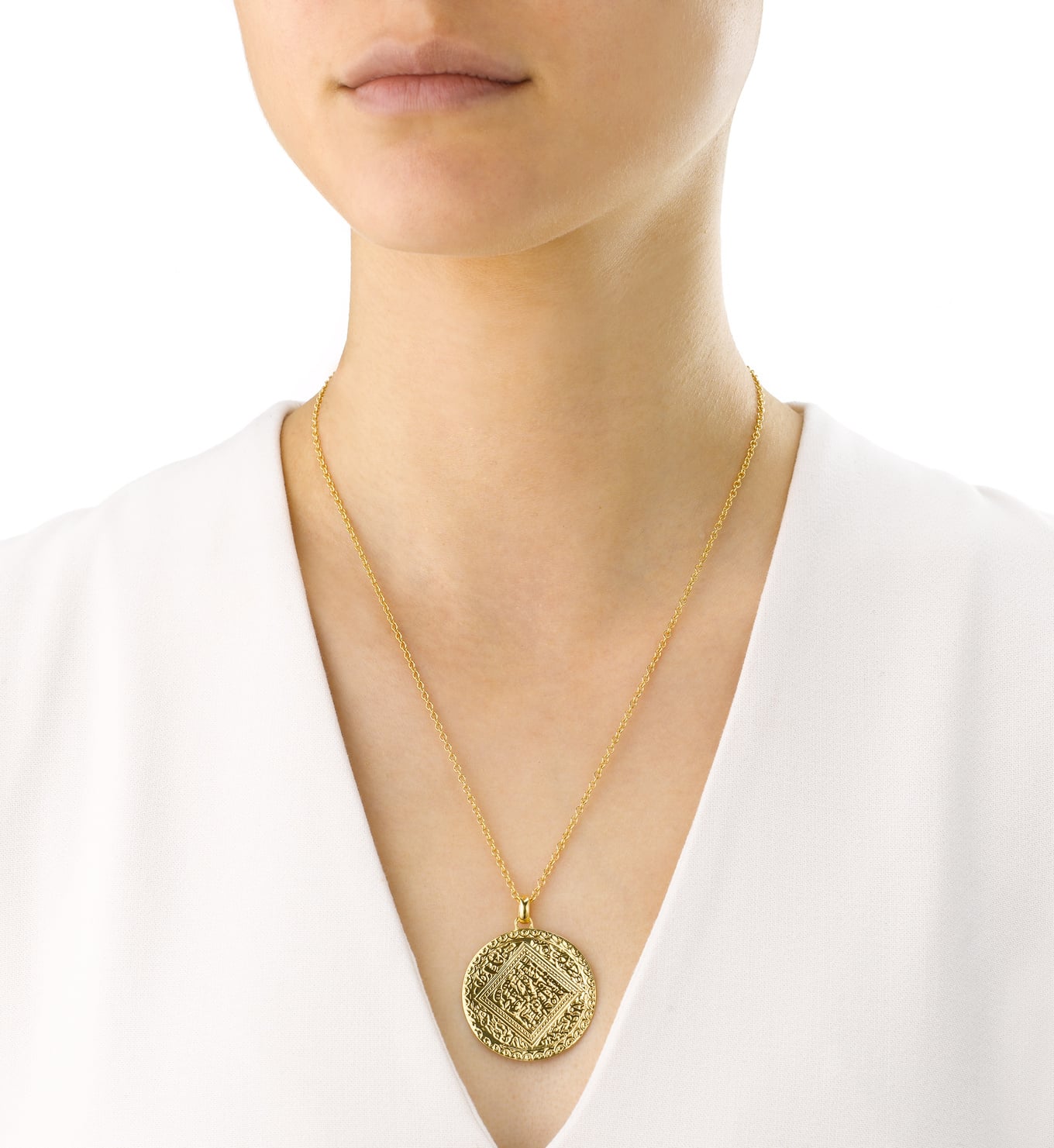 Rolo Chain 24'/61cm with adjuster in 18ct Gold Vermeil on Sterling ...