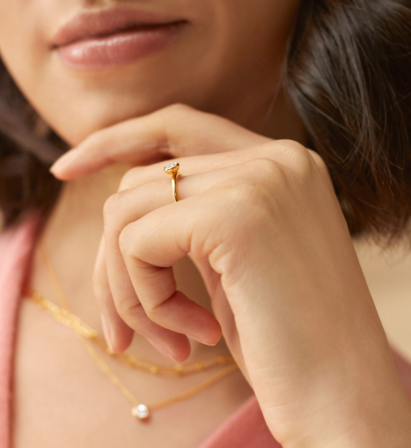 Diamond Essential Ring in 18k Gold Vermeil on Sterling Silver and ...