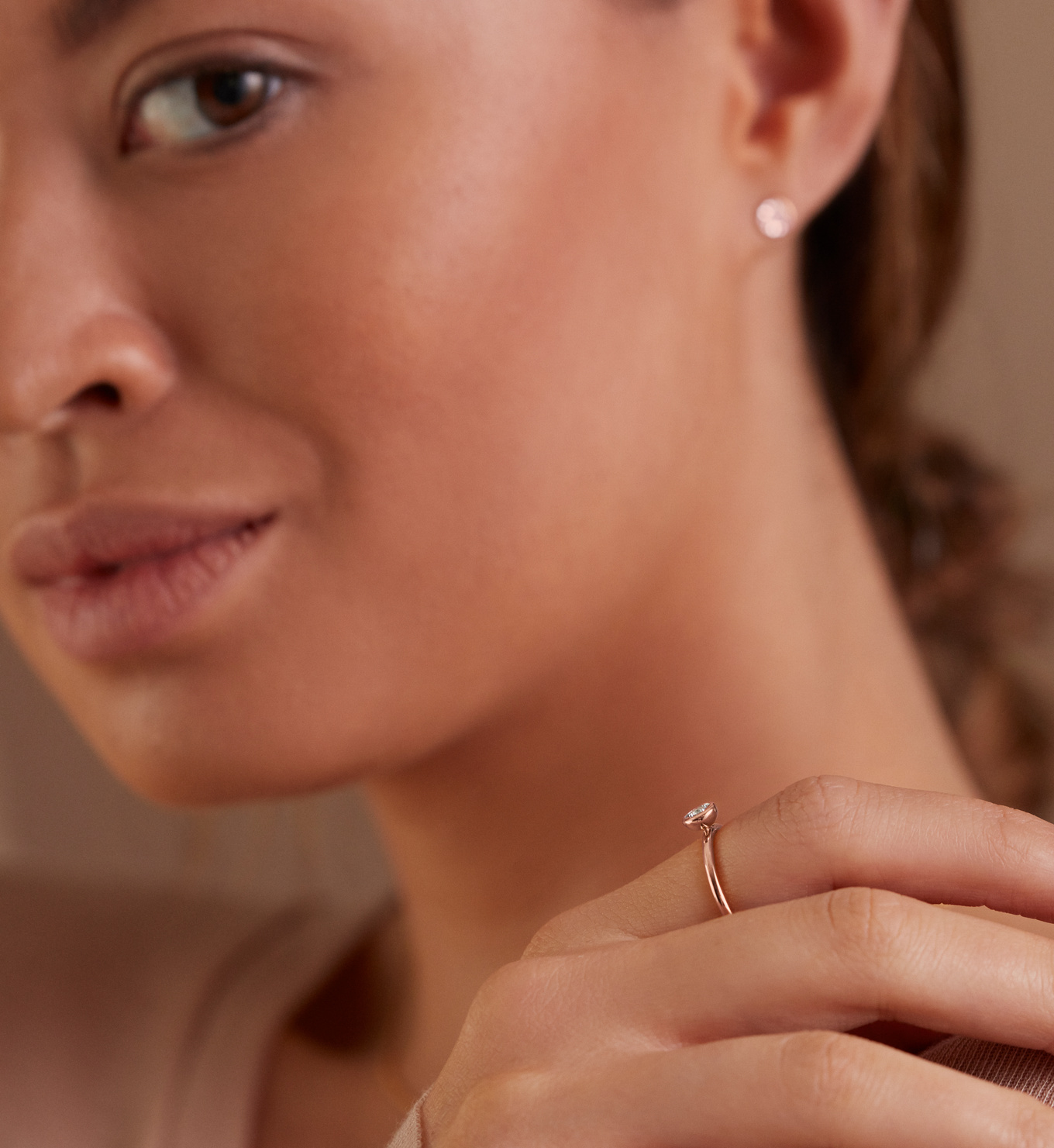 Diamond Essential Ring in 18k Rose Gold Vermeil On Sterling Silver and ...